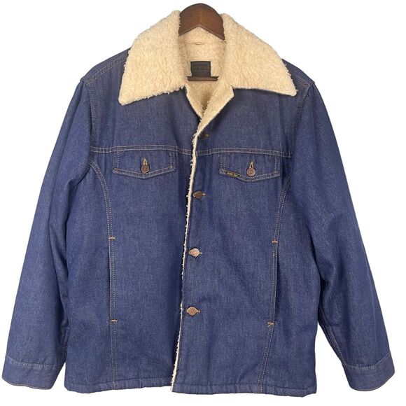 Sears | Jackets & Coats | Vintage 7s Sears Roebuck Denim Jacket Mens Sz ...